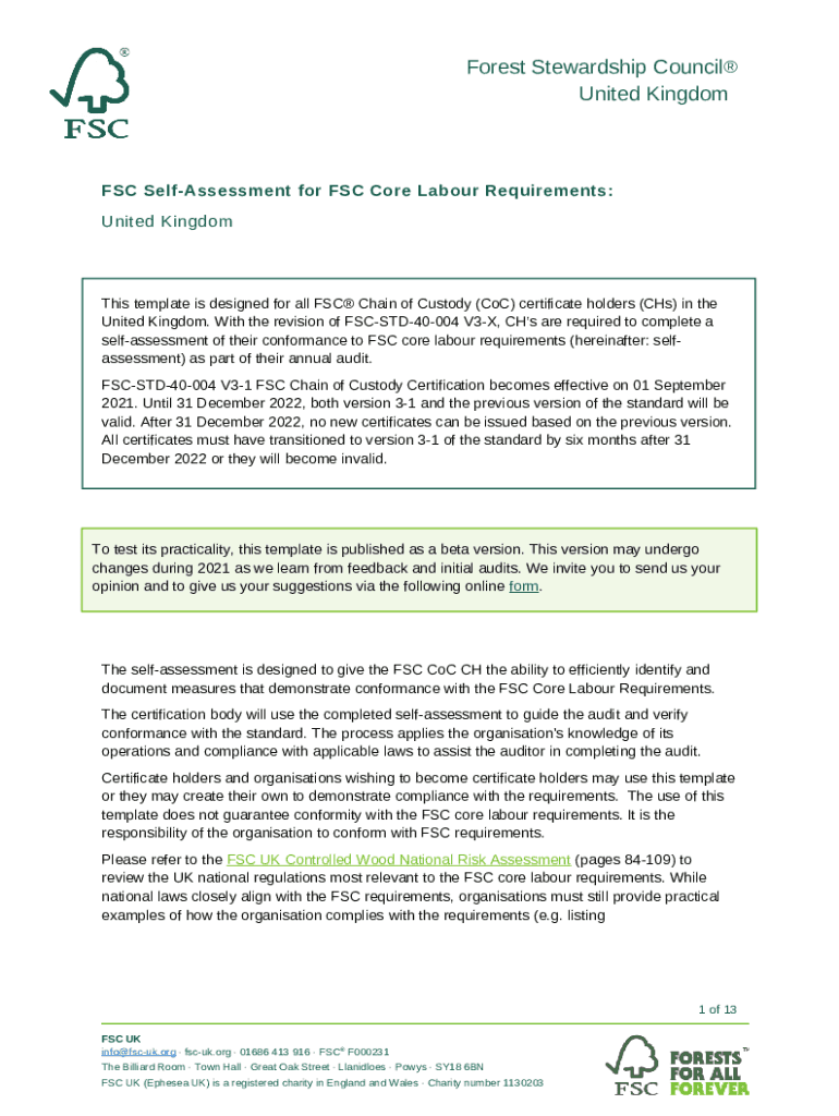 Chain of Custody Certification - FSC United StatesChain of Custody ...