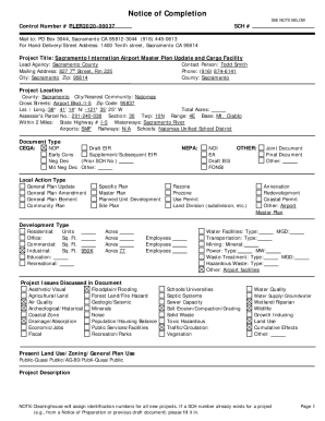 Fillable Online Notice of Completion Fax Email Print - pdfFiller
