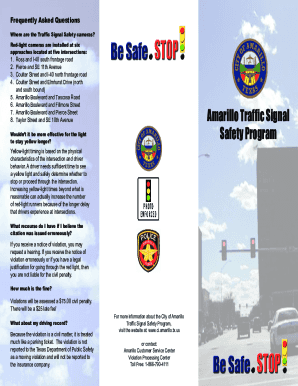Fillable Online BSS Ama Traffic Signal Safety Program brochure Fax ...