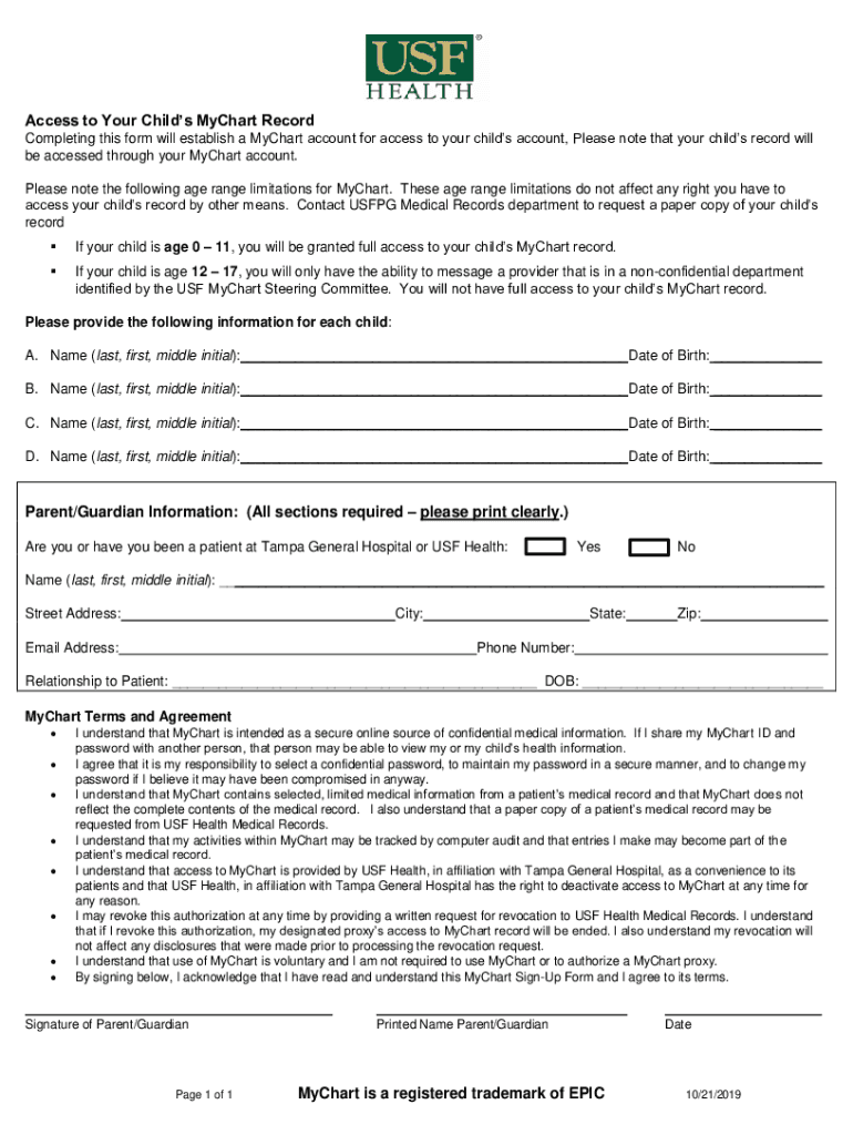 Fillable Online www.signnow.com94222-mychart-childMychart Child - Fill ...