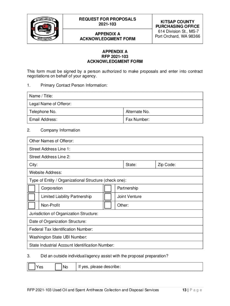 Fillable Online omwbe wa findrfp.comGovernment-ContractingRFP-requestRFP: Request for Proposal ...