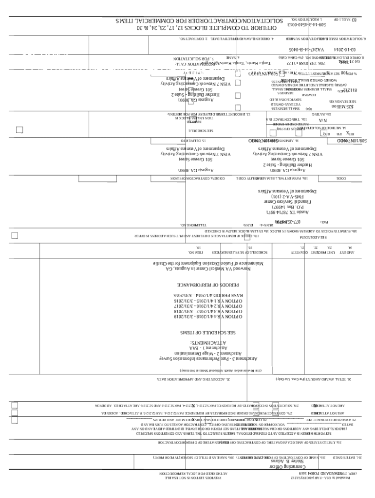 SOLICITATION/CONTRACT/ORDER FOR COMMERCIAL ITEMS OFFEROR TO ... - GSA ...