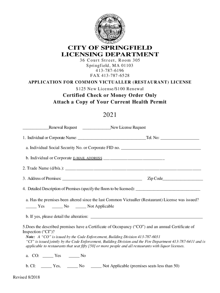 Fillable Online www.springfield-ma.govcosfileadminCITY OF SPRINGFIELD ...