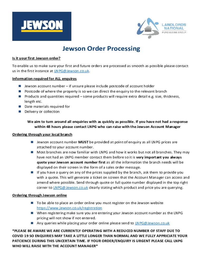 Fillable Online What Is Order Processing? 5 Steps & 10 Tips to Improve ...