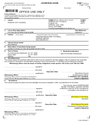 Fillable Online www.qld.gov.auwitnessing-titles-registry-formsTitles ...