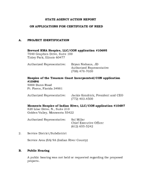 Fillable Online ahca.myflorida.comMCHQCONFASTATE AGENCY ACTION REPORT ...