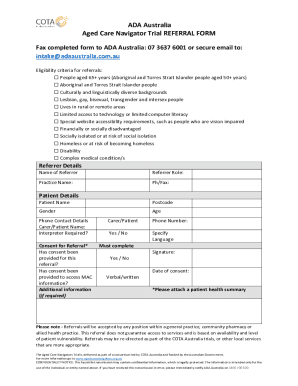 Fillable Online bsphn org bsphn.org.auADAReferralFormMASTER0807021ADA ...