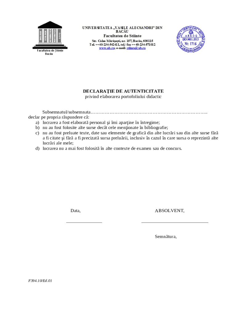DECLARAIE Subsemnatul/Subsemnata , cu i - social2.ro Doc Template ...