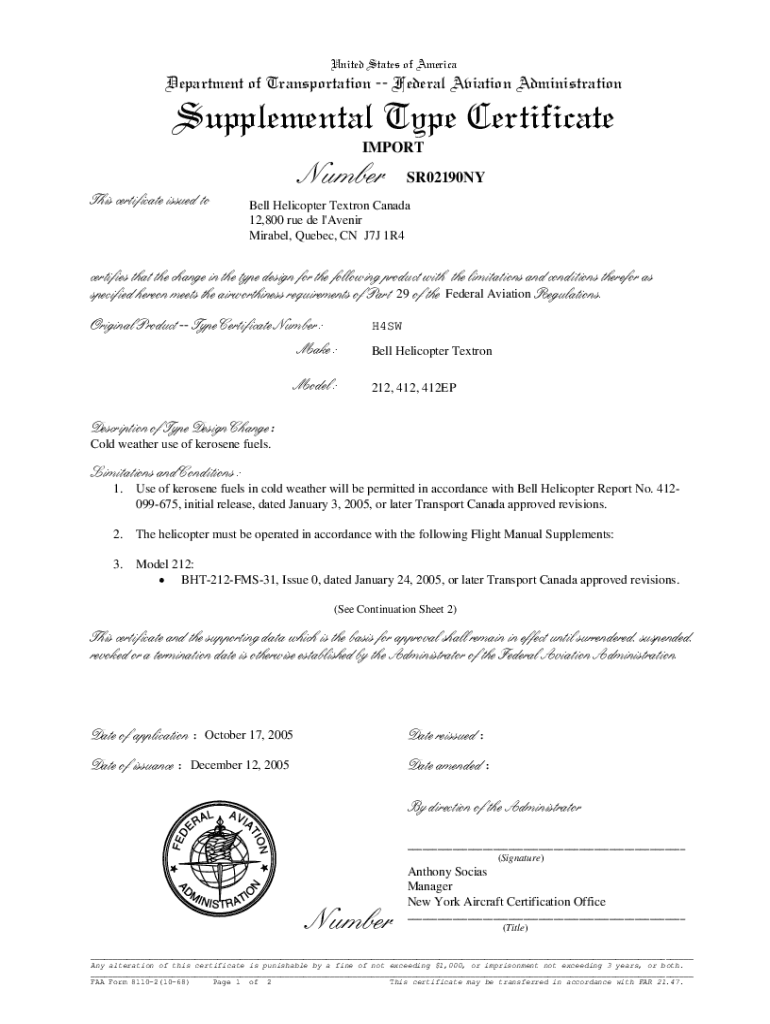 Fillable Online rgl faa Airworthiness Directives - Federal Aviation ...