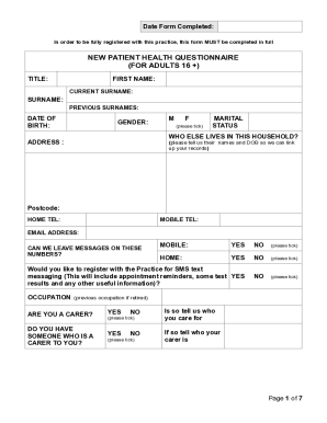 Fillable Online 23+ Patient Registration Form Templates - PDF, DOCFree ...