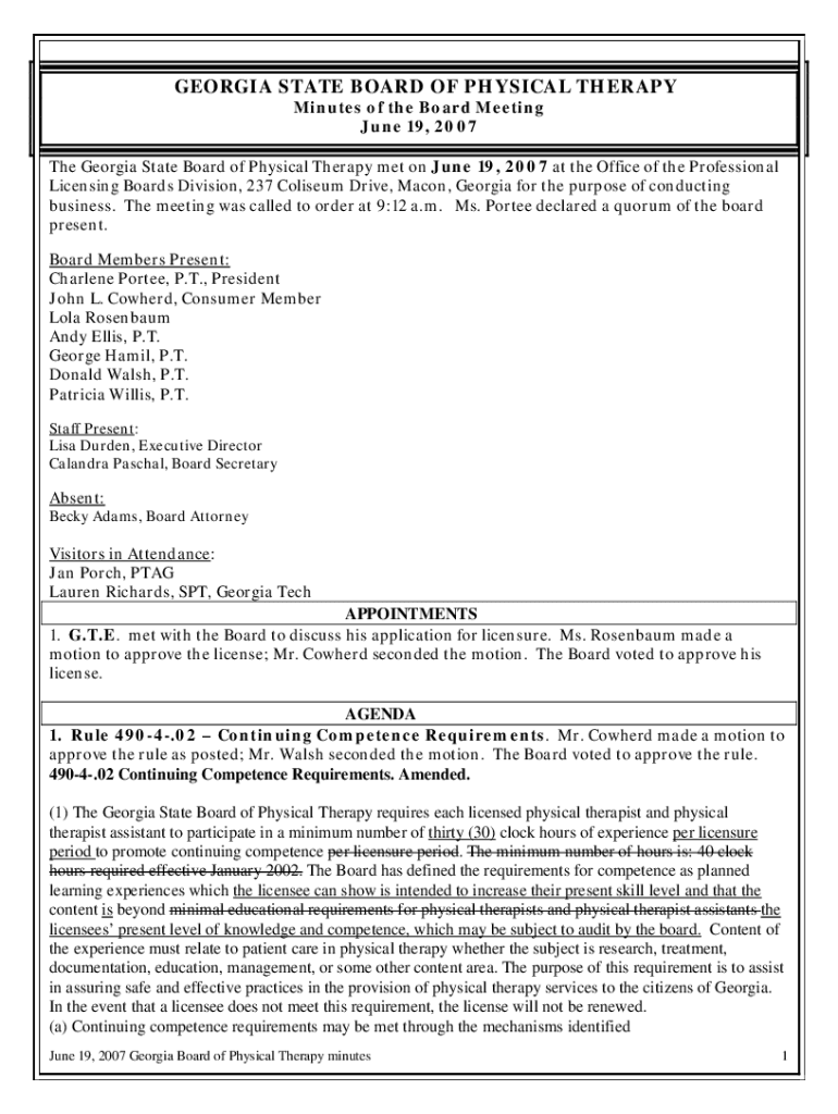 Fillable Online sos ga sos.ga.gov sites defaultGEORGIA STATE BOARD OF ...