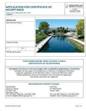 Fillable Online www.rangitikei.govt.nzfilesformsRef: T-Form 8 Issued: 1 July 201 CERTIFICATE OF ...