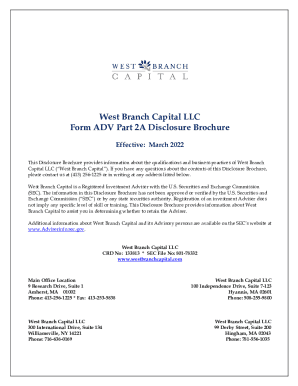 Fillable Online Form ADV Part 2A - Disclosure Brochure 4839-5996-1374 v ...