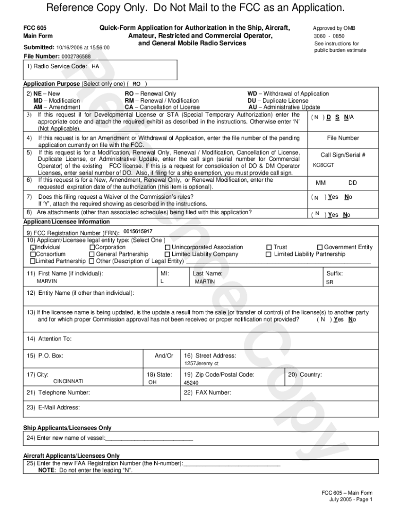 Fillable Online ecfsapi.fcc.govfile6520191357Reference Copy Only. Do ...
