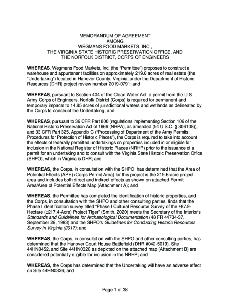 Fillable Online of 38 MEMORANDUM OF AGREEMENT AMONG WEGMANS FOOD ... Fax Email Print - pdfFiller