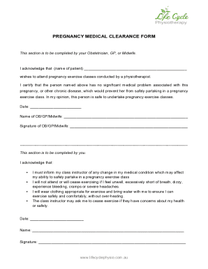 Fillable Online www.sampleforms.comproof-of-pregnancy-formsFREE 7 ...