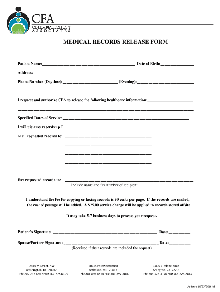 Fillable Online sa1s3.patientpop.com assets docsMEDICAL RECORDS RELEASE FORM - sa1s3.patientpop ...