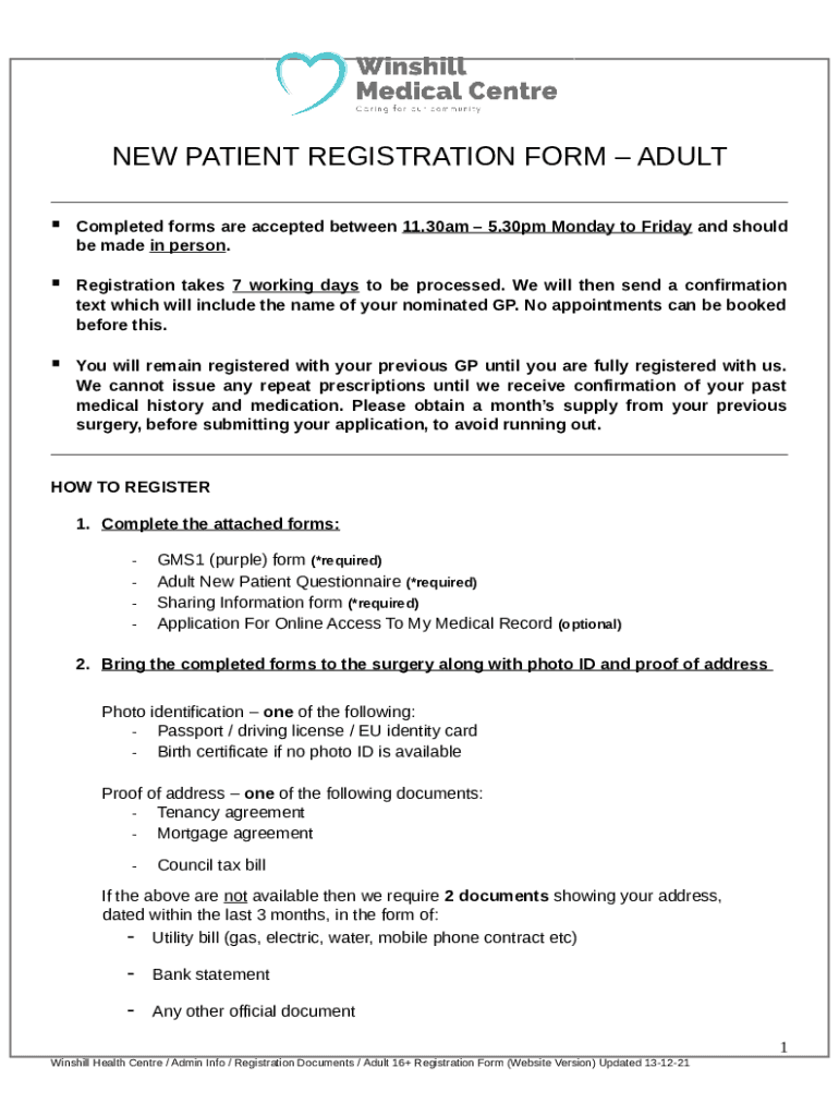 23+ Patient Registration Templates - PDF, DOCFree23+ Patient ...