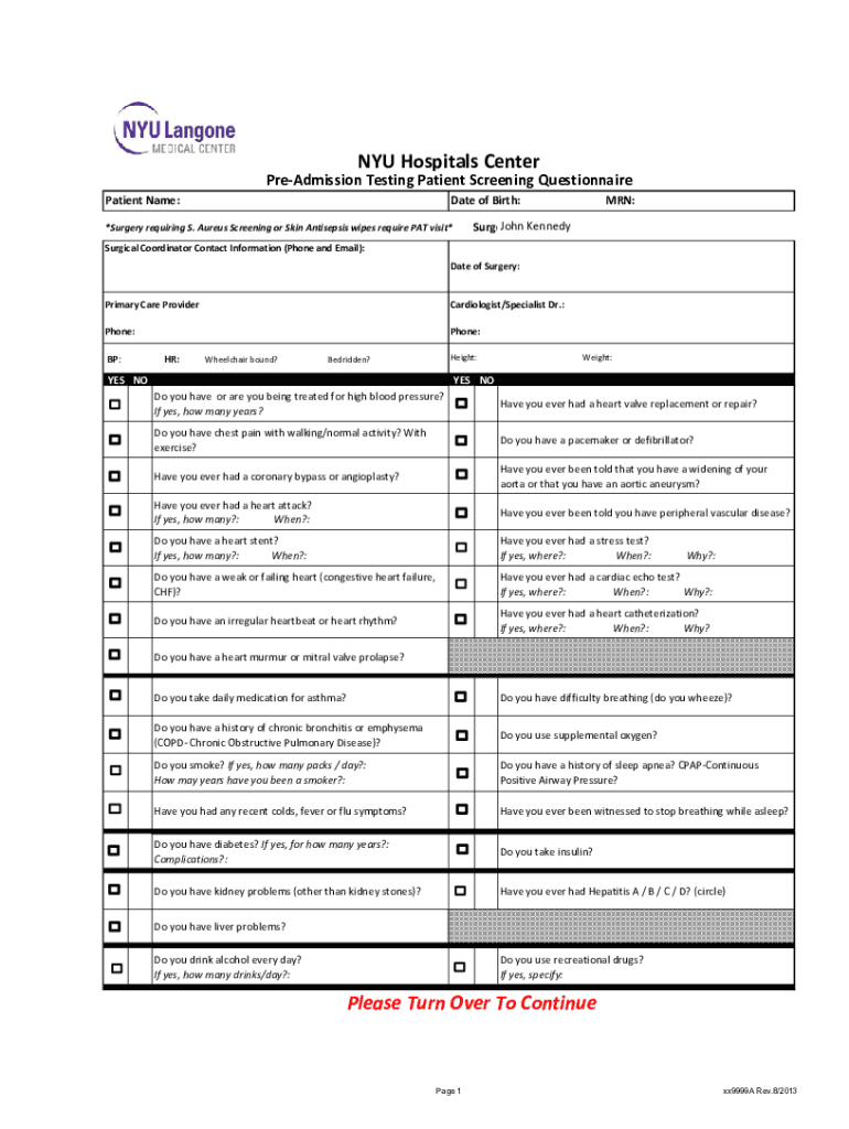 Fillable Online www.sportsmedicinenewyork.compdfssurgicalNYU Hospitals ...