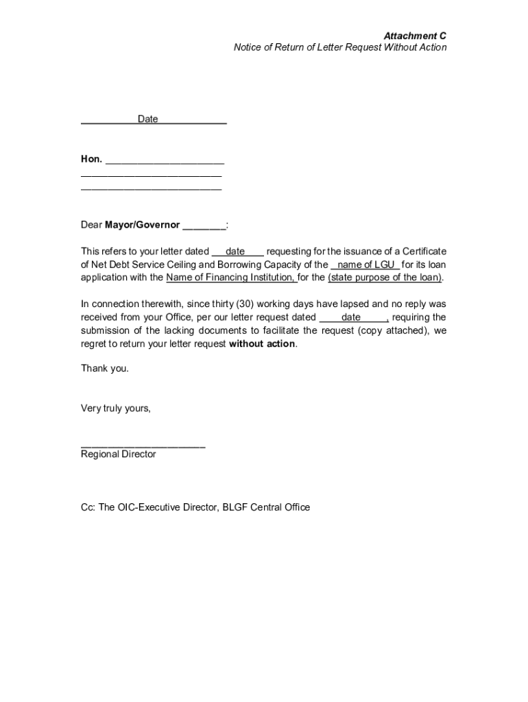 Fillable Online Attachment C Form of Offer Letter - mpdc.dc.gov Fax Email Print - pdfFiller