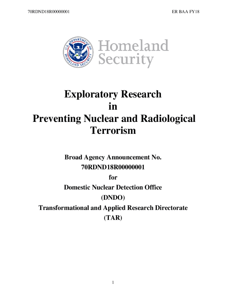 Fillable Online DNDO Statement of Intent for New National Lab Work, 22 ...