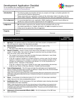 Fillable Online Development application forms and templatesPlanningYour ...