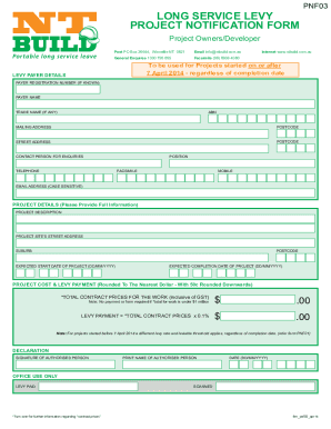 Fillable Online ntbuild.com.auwp-contentuploadsPNF02 LONG SERVICE LEVY ...
