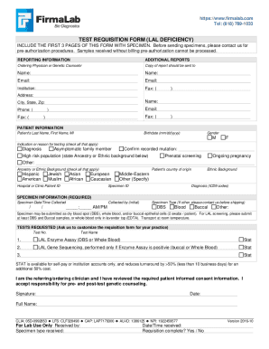 Fillable Online Test Request Forms - Myriad MyRisk Fax Email Print ...