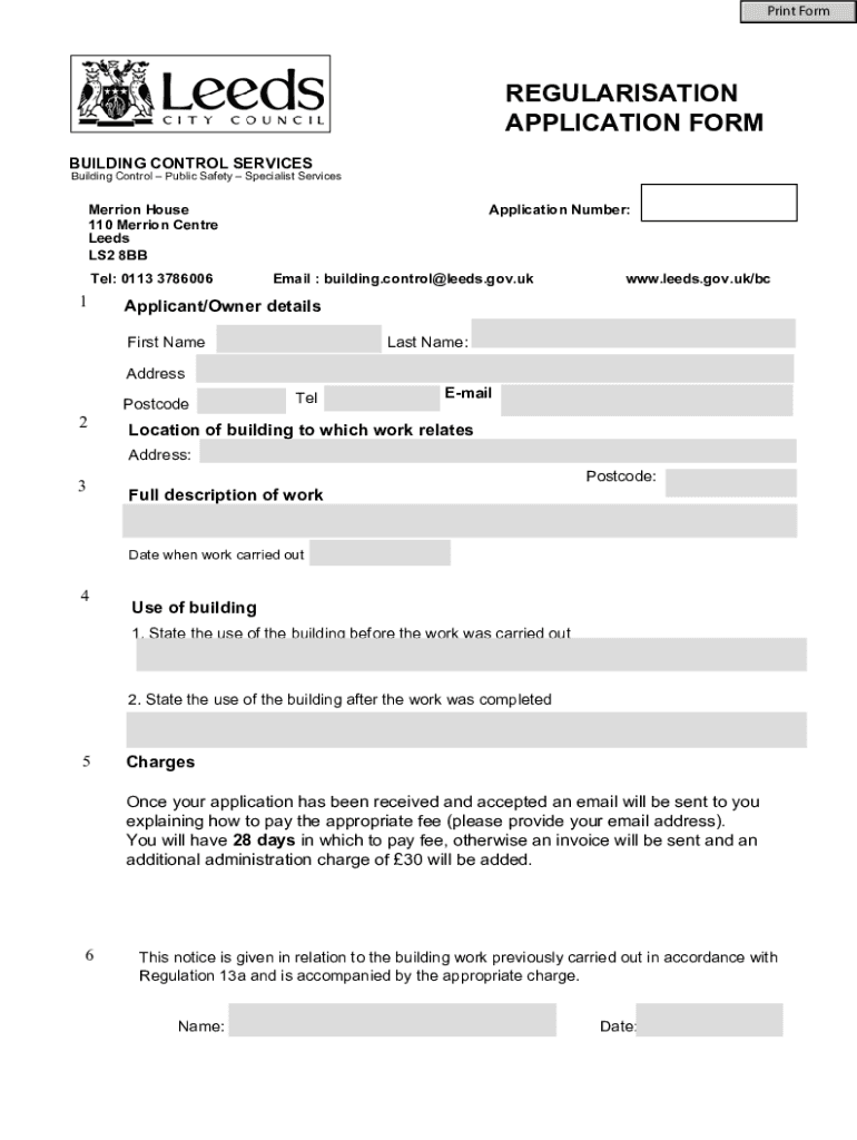 Fillable Online fill.ioBuilding-Notice-Application-FormFillable ...