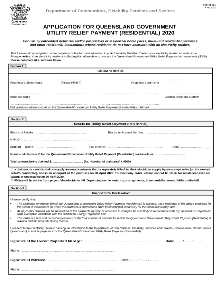 511 Application for asset ownership dividend. 511 Application for ...