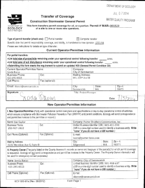 Fillable Online ecology.wa.govWater-quality-permits-databaseWater ...