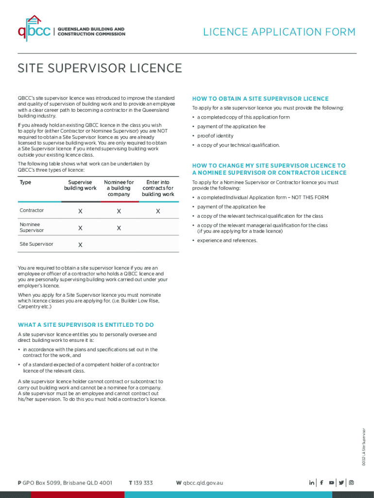 Fillable Online www.qbcc.qld.gov.aulicencesstart-careerWhich licence ...