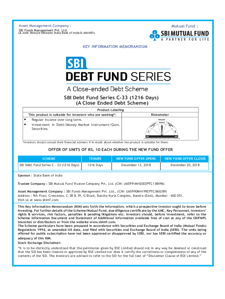 Fillable Online www.sbimf.comen-usabout-usCorporate Profile Of SBI ...