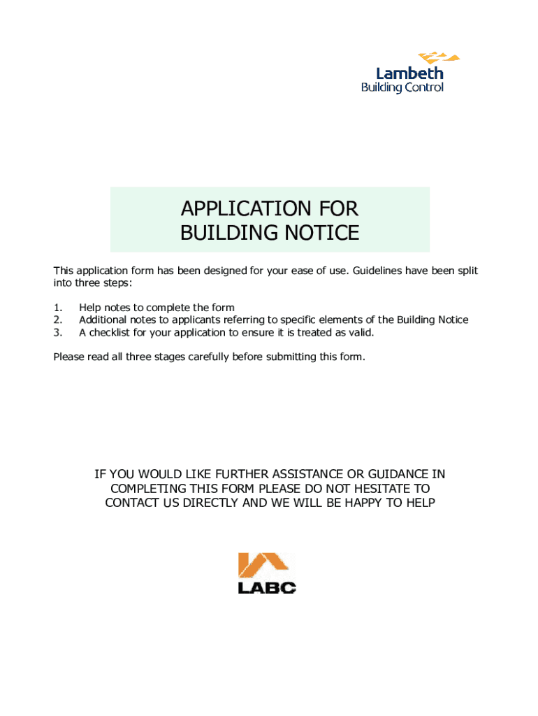 Fillable Online Forms - BuildingsForms - BuildingsCompletion Notice ...