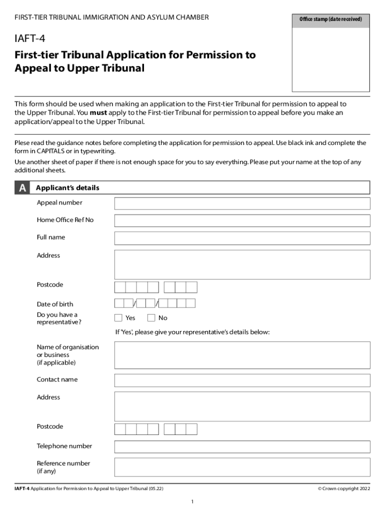 Fillable Online www.pdffiller.com483364764--Form-IAFT-4-AppealFillable ...