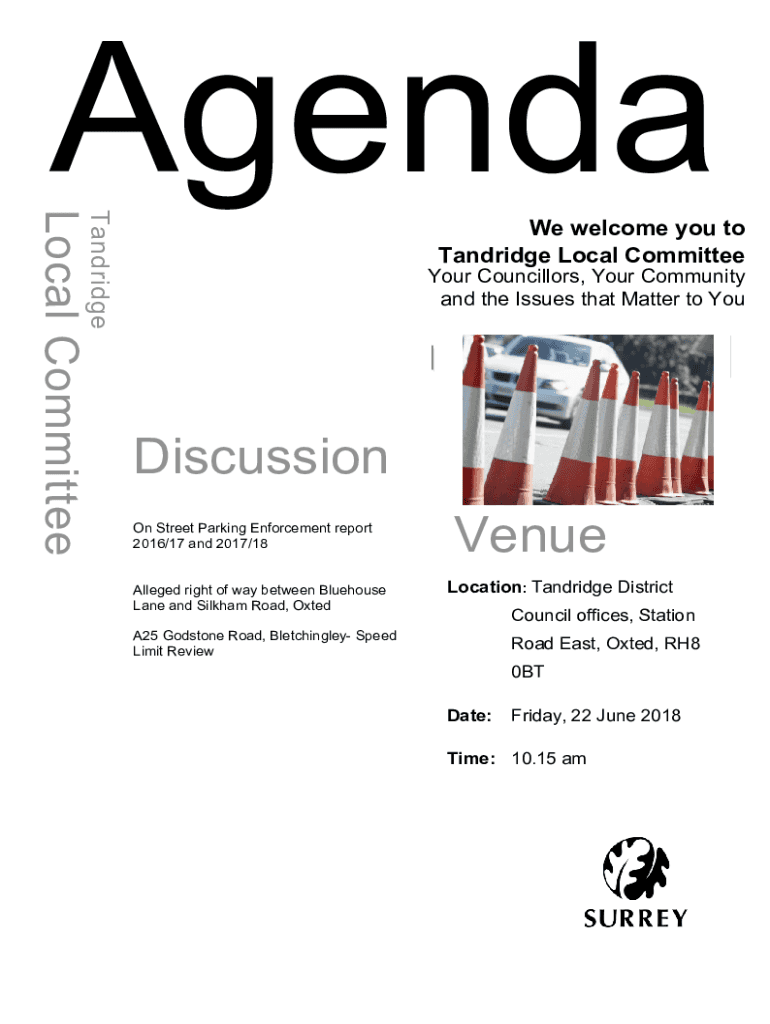 Fillable Online We welcome you to Tandridge Local Committee Your ...