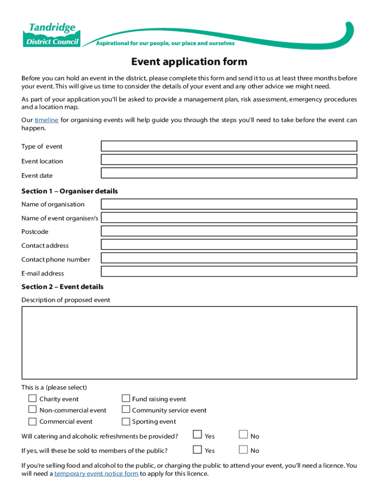 Fillable Online 10 Permits that are Required for Planning an Event10 ...