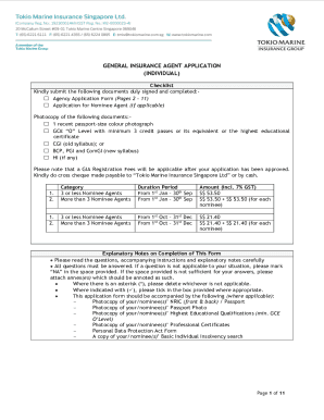 Fillable Online Application Form for Individual Agent. Application Form ...