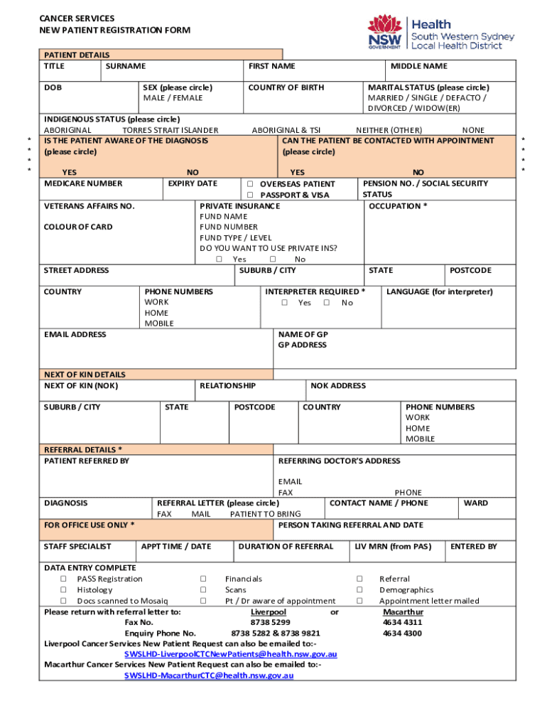 Fillable Online www.sampleforms.compatient-registration-formFREE 9 ...