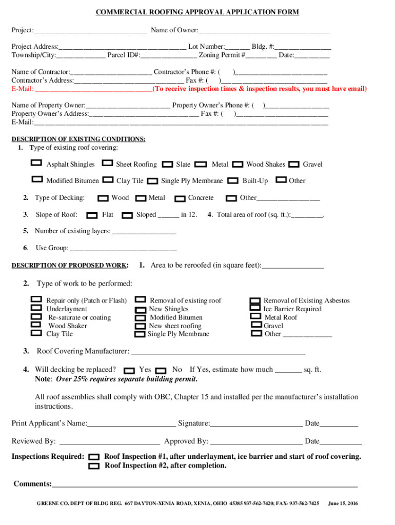 Fillable Online fill.ioCOMMERCIAL-ROOFING-SIDING-PERMITFillable ...