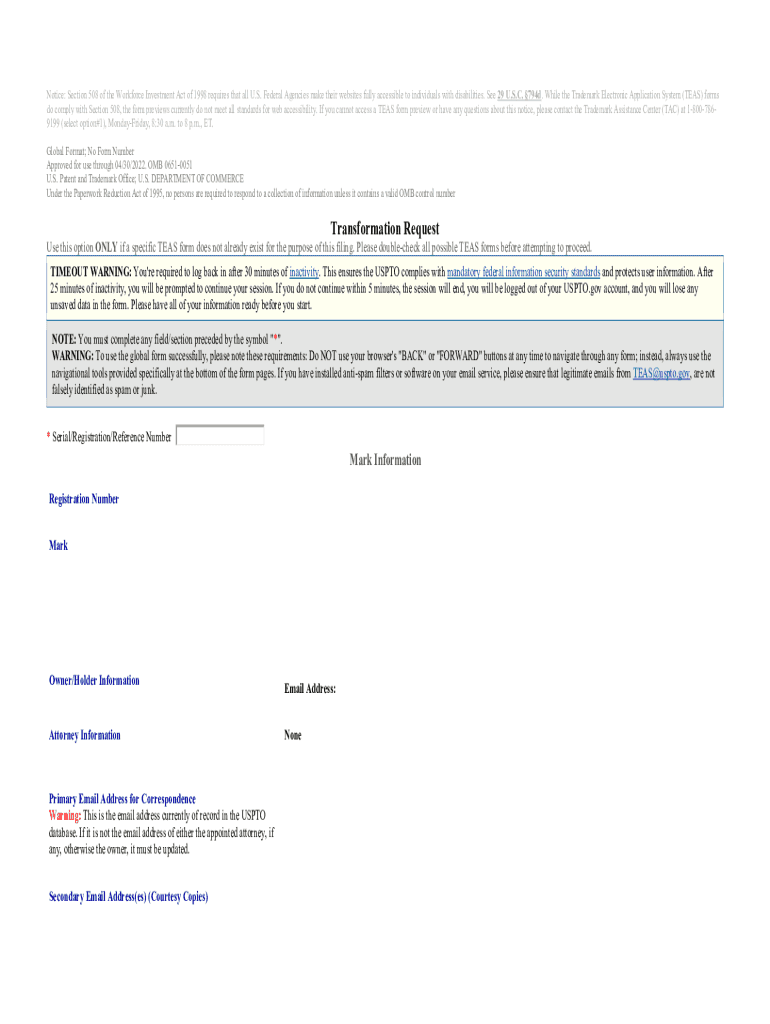 Fillable Online Section 7 Request - uspto.gov Fax Email Print - pdfFiller