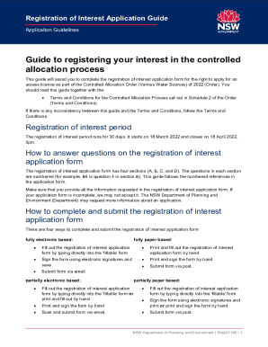 Fillable Online Registration of Interest Application Guide - March 2022 ...