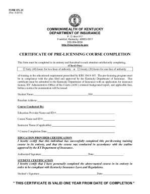 Fillable Online FORM CPL-01 Fax Email Print - pdfFiller