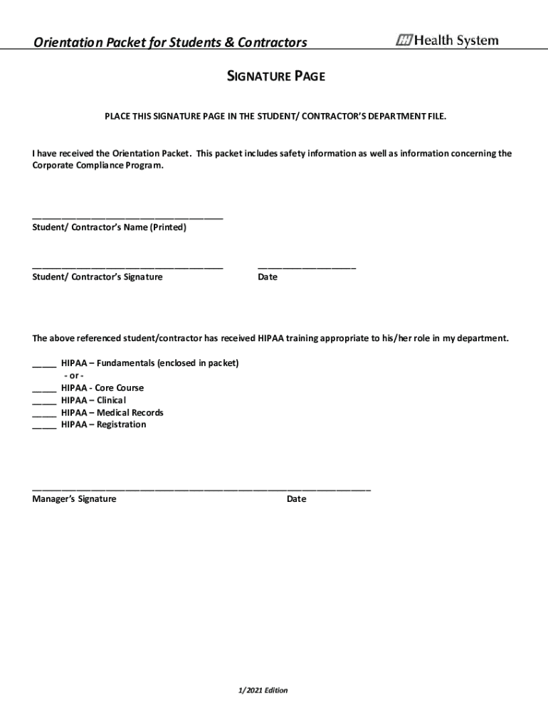 Fillable Online 8 must-haves in an employee orientation packageBDC ...