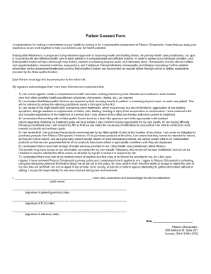 Fillable Online 21+ Patient Consent Form Templates - DOC ...