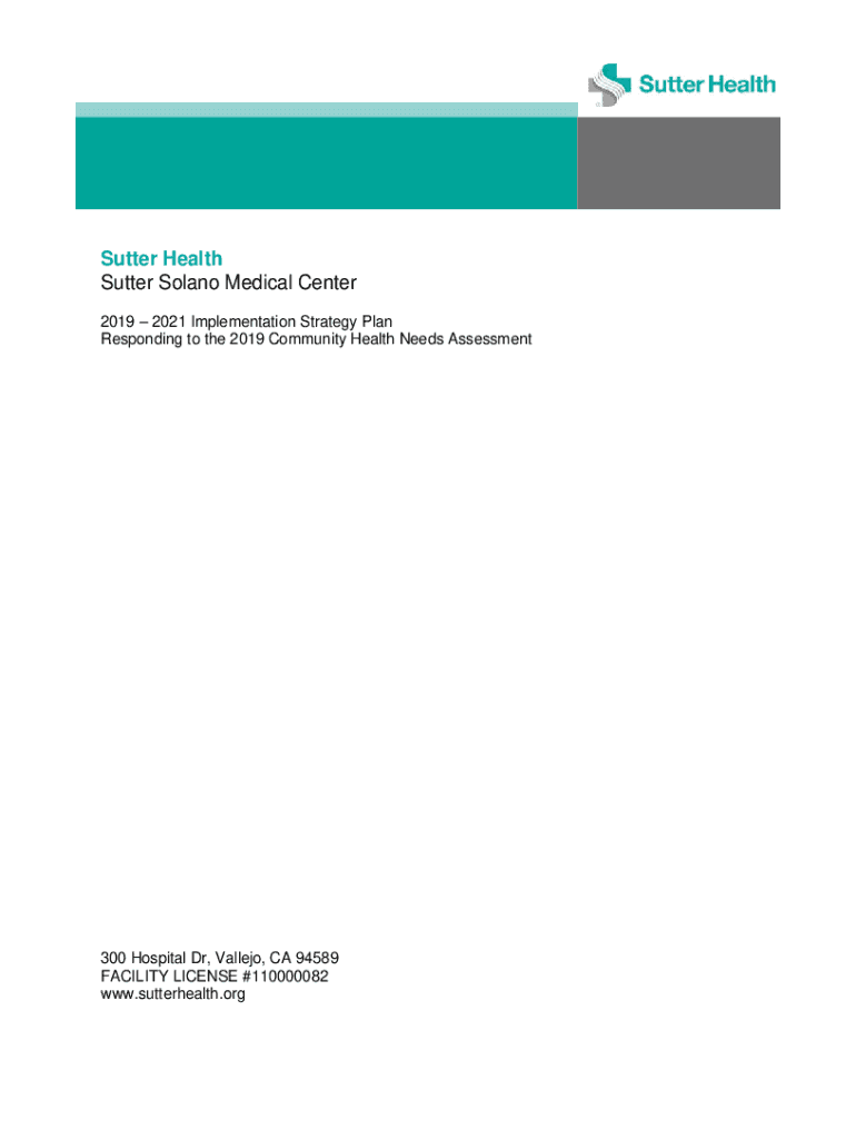 Fillable Online Sutter Solano Medical Center. Sutter Solano Medical ...