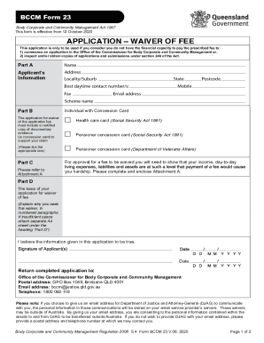 Fillable Online www.publications.qld.gov.au dataset waiver-ofBCCM Form ...