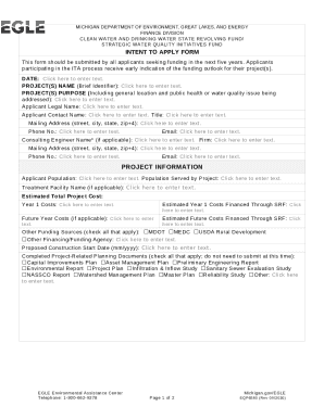 Intent To Apply Doc Template | pdfFiller