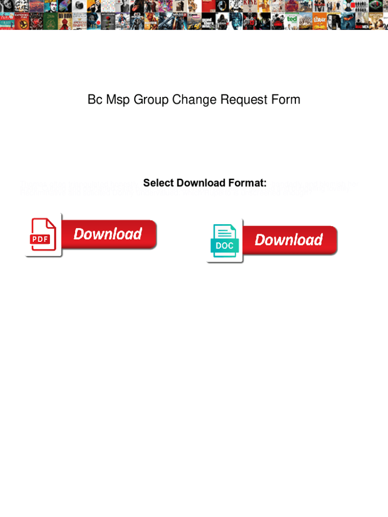 Fillable Online Bc Msp Group Change Request Form. Bc Msp Group Change Request Form qdsbrcm Fax ...