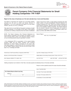 Fillable Online www.federalreserve.govreportformsformsParent Company ...